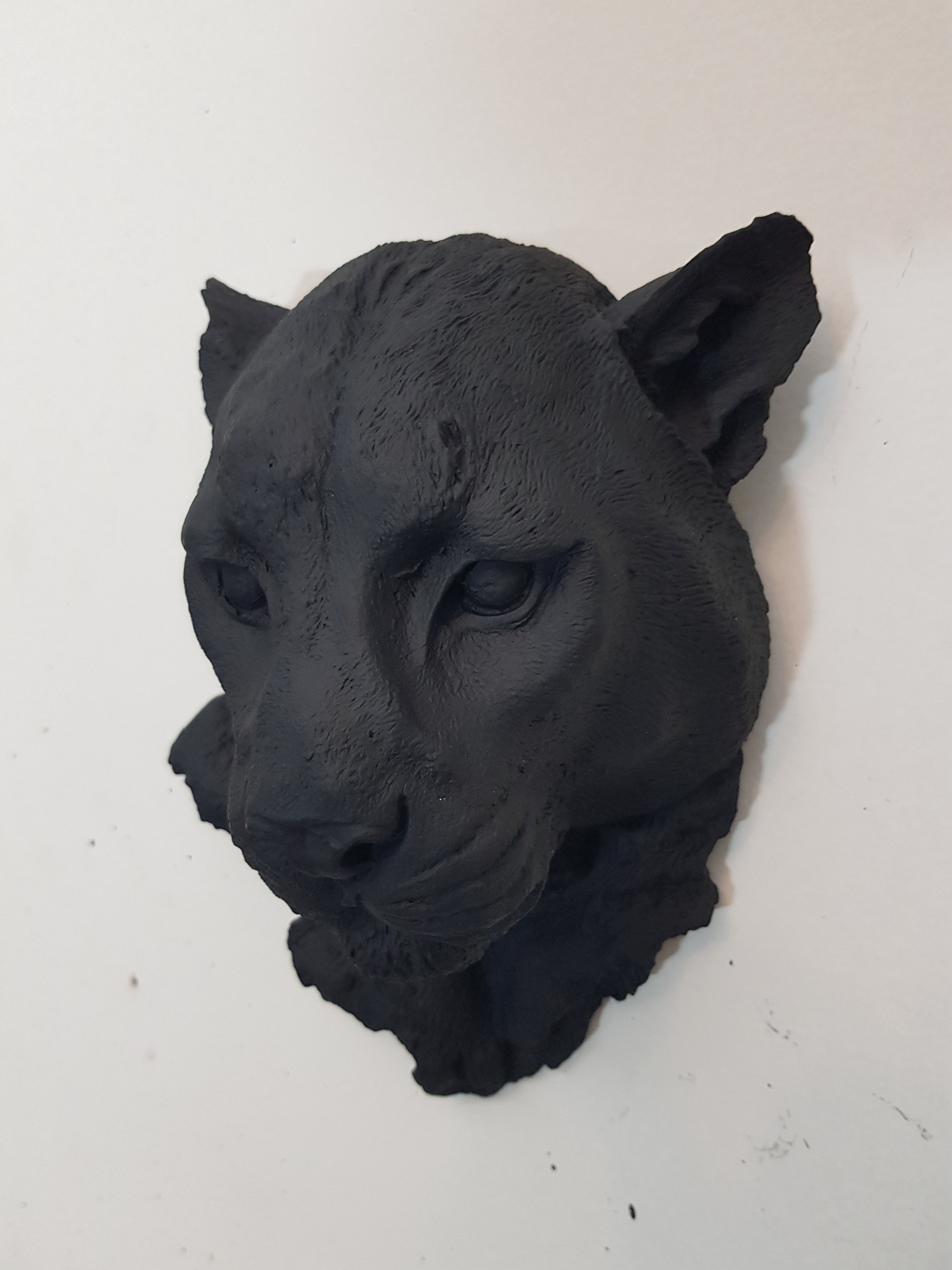 Black Puma Wall Decor / Panter Head Wall Decor / Animal Figurine ...