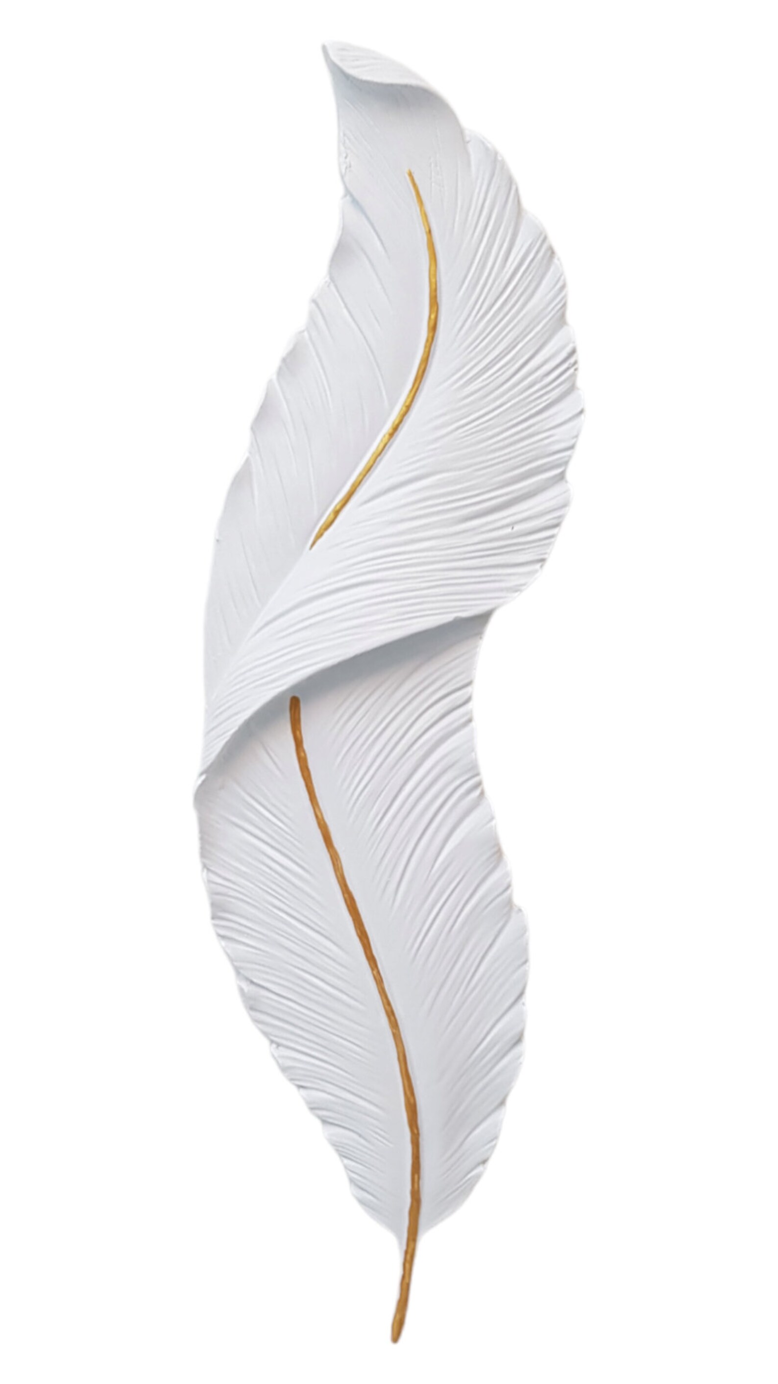 Polyester Leaf Wall Art, Black Wall Decor, White Wall Decor, Polyester ...