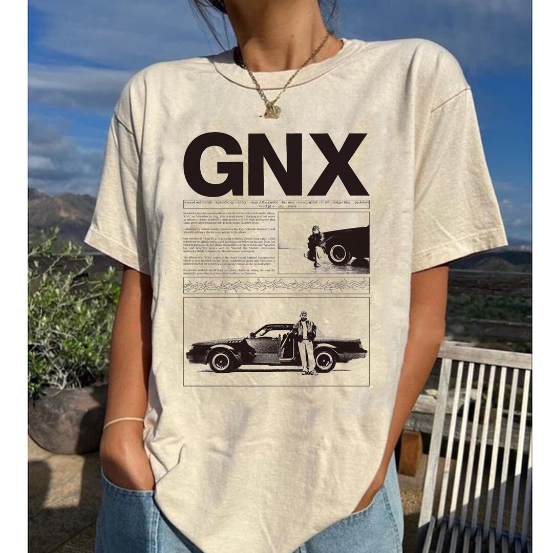 Kendrick Lamar GNX Album Shirt, Vintage GNX Racing Glub, Kendrick Lamar ...