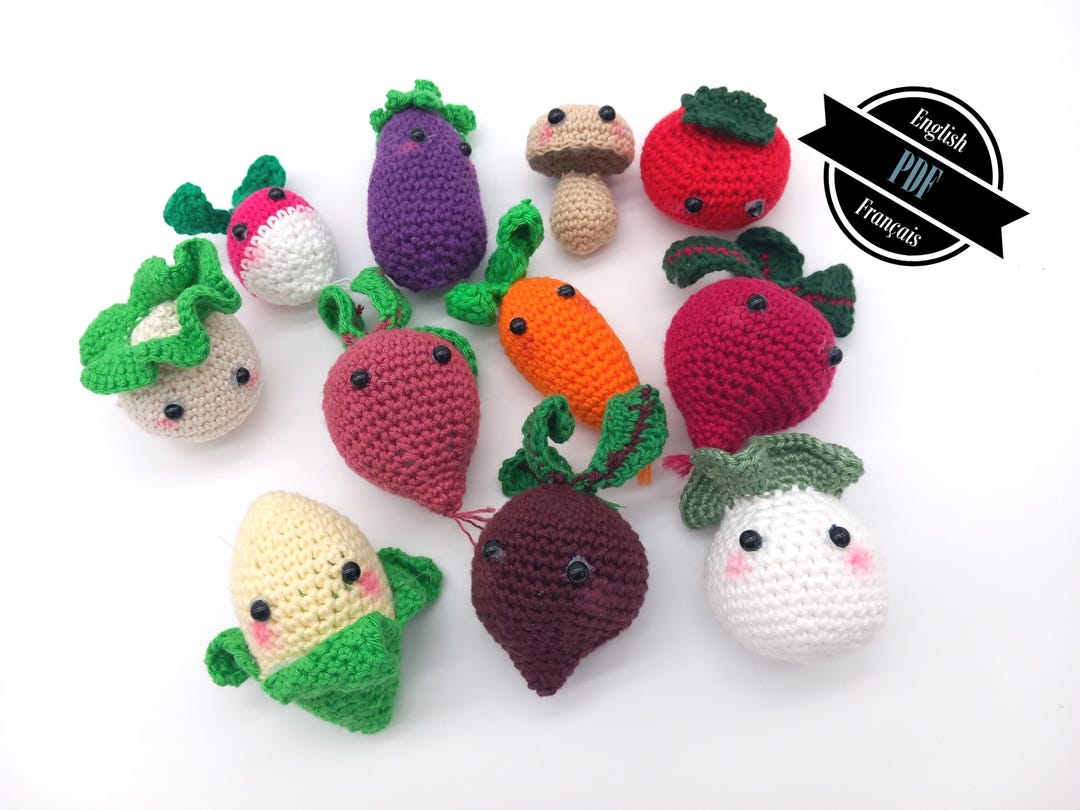 Veggies Amigurumi: Bundle of 8 Crochet Patterns - Etsy