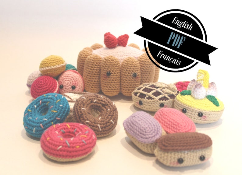 Pastries Amigurumi: Bundle of 5 Crochet Patterns - Etsy