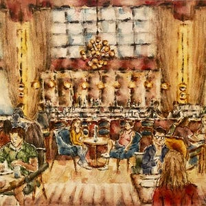 Handmade Custom Commissioned Watercolor Painting (house, Restaurant ...