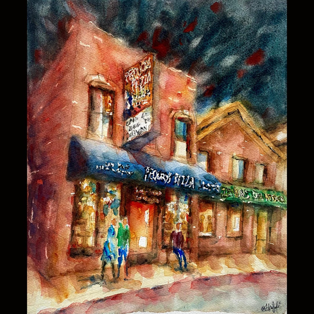 Handmade Custom Commissioned Watercolor Painting (house, Restaurant ...