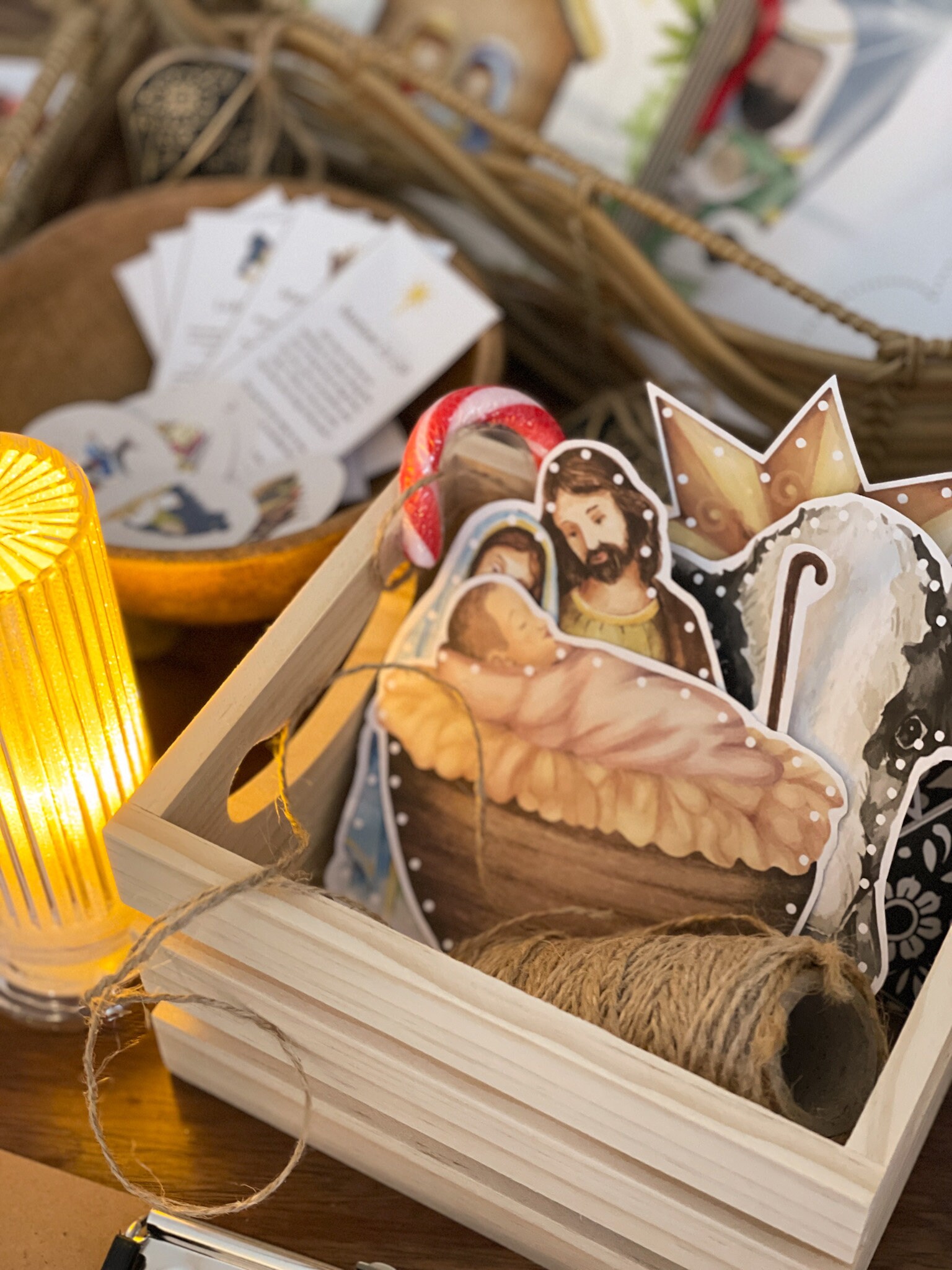 Nativity Christmas Morning Basket | Printable Activities for Kids ...