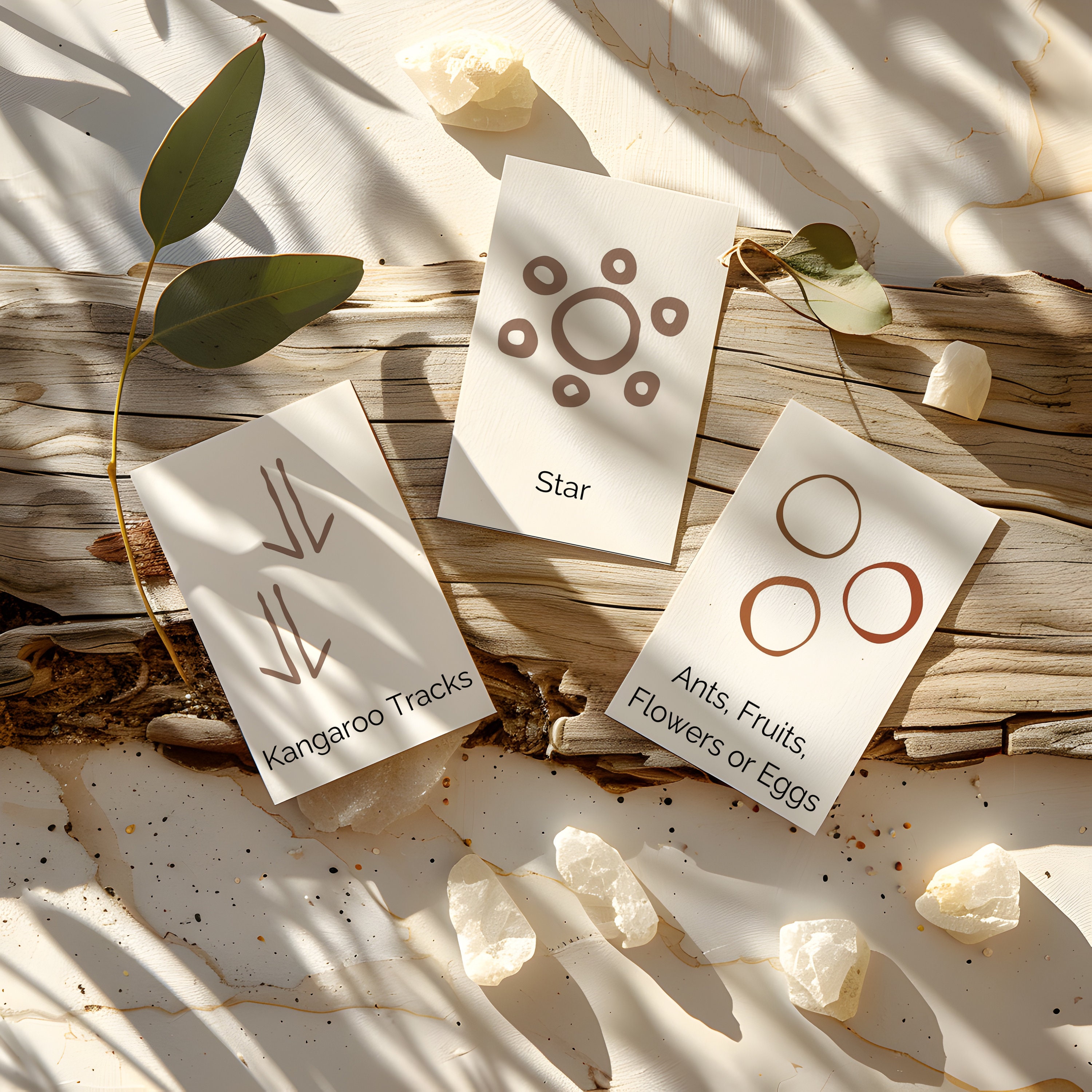 Aboriginal Art Symbols Flash Cards | Indigenous Cards Multicultural ...