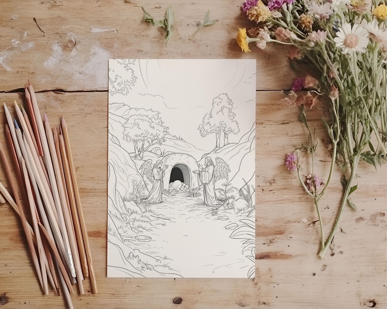 Bible Coloring Pages for Holy Week - Christian Easter Printables ...