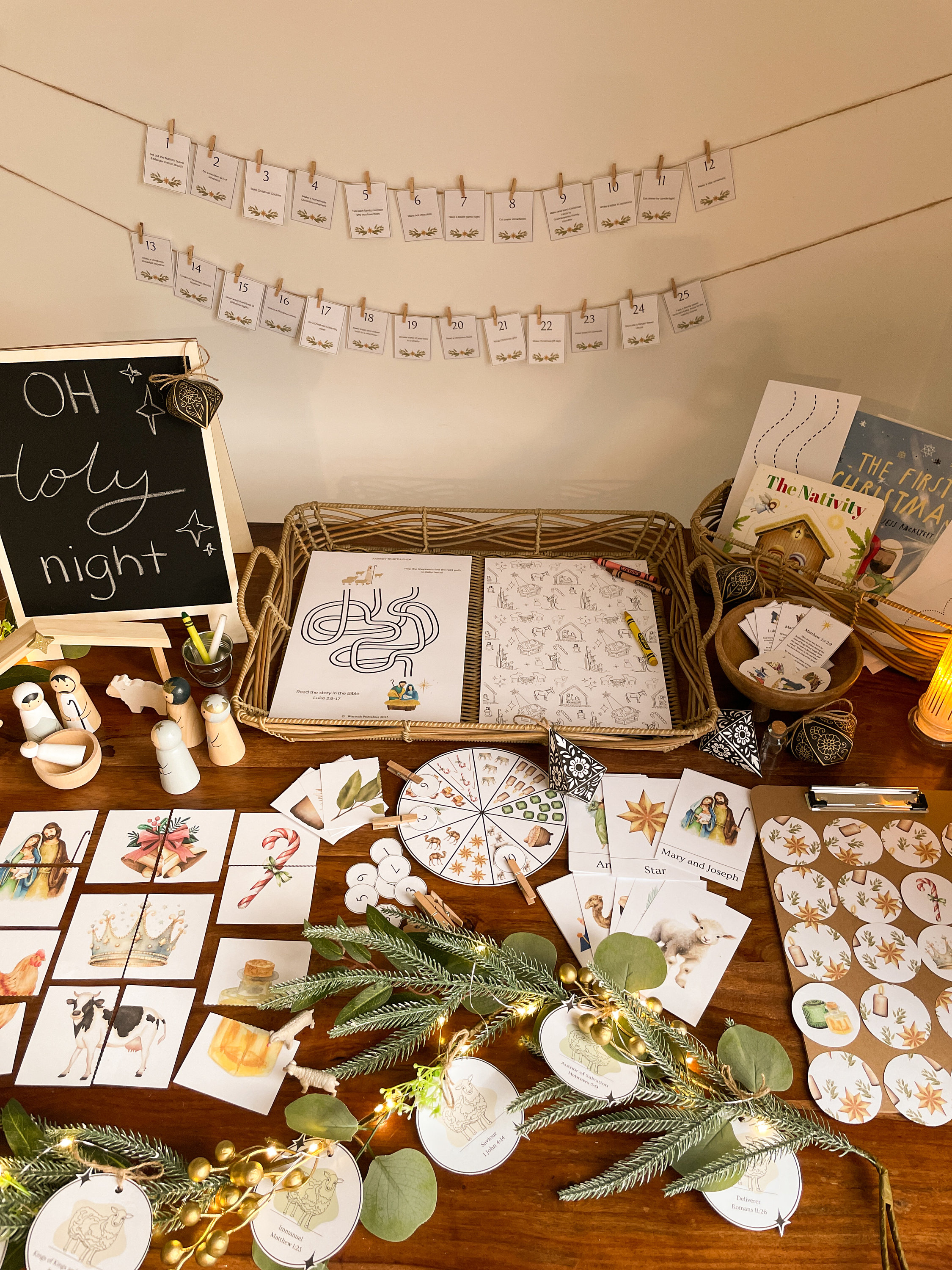 Nativity Christmas Morning Basket | Printable Activities for Kids ...