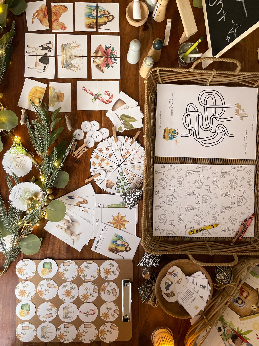 Nativity Christmas Morning Basket | Printable Activities for Kids ...