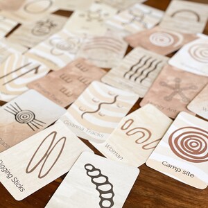 Aboriginal Art Symbols Flash Cards | Indigenous Cards Multicultural ...