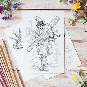 Holy Week Coloring Pages - Bible-themed Printable Sheets for Easter ...