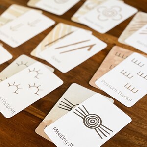 Aboriginal Art Symbols Flash Cards | Indigenous Cards Multicultural ...