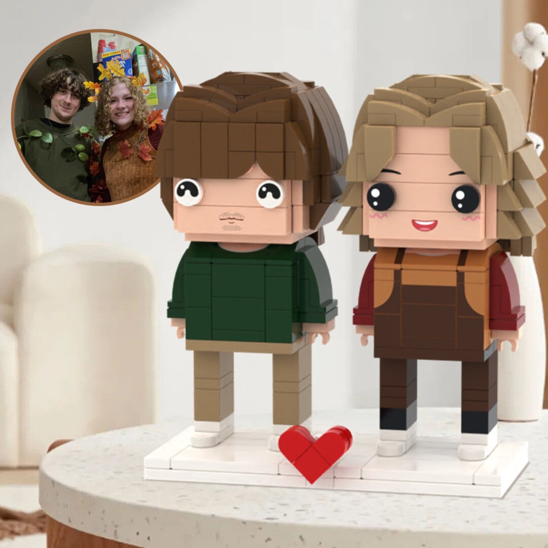 Couple Full Body Custom Mini Figures Personalized Brick - Etsy