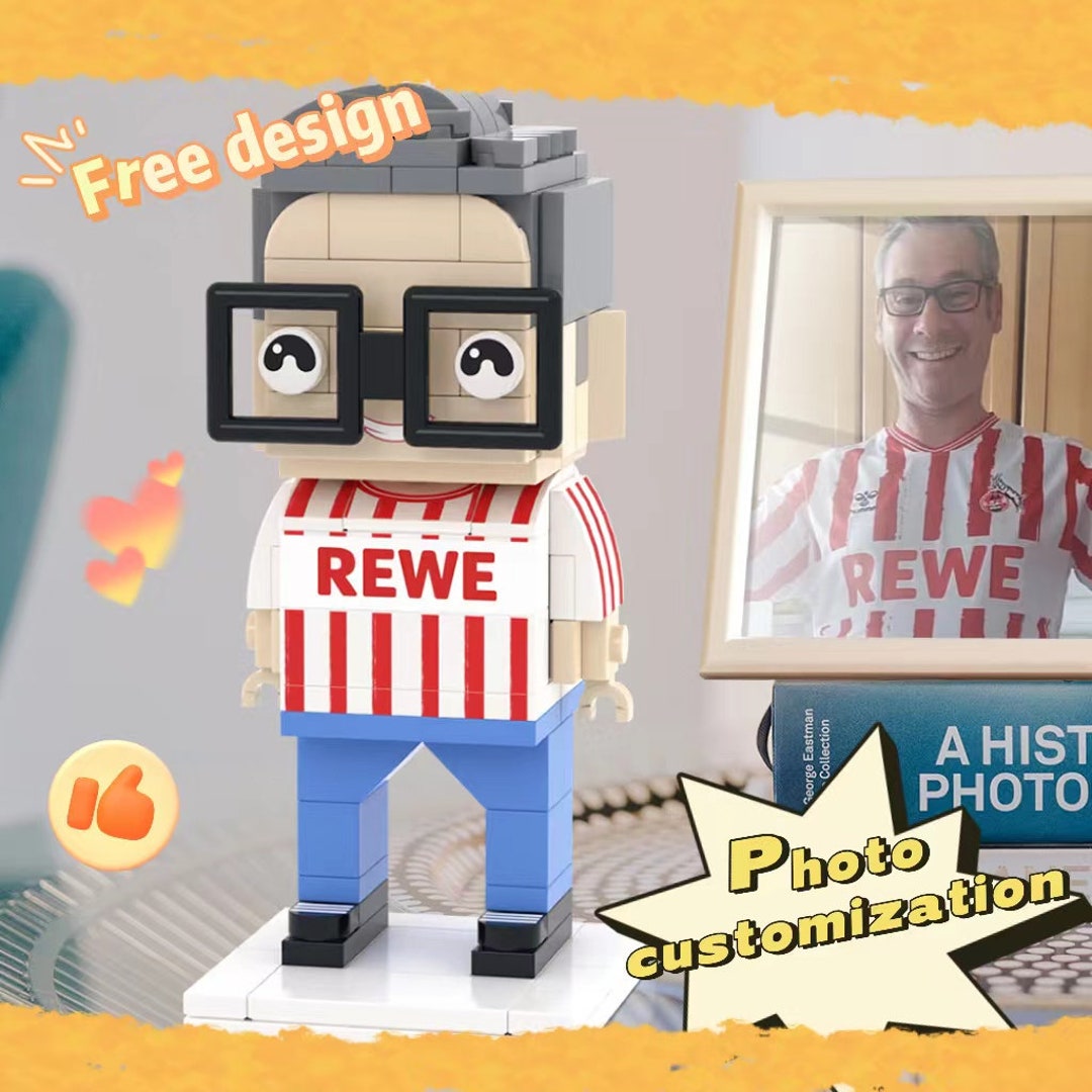 Personalized Custom Brick Figure Photo Brick Figure Full - Etsy