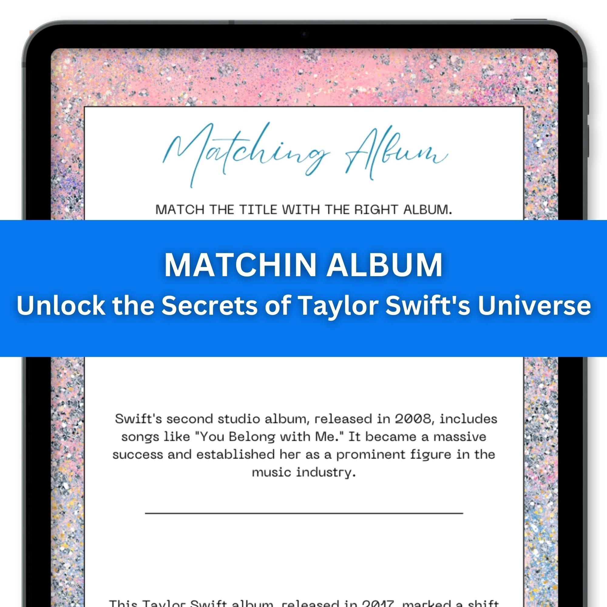 Taylor Swift Party Game Bundle: INSTANT DOWNLOAD Dive Into Taylor Swift ...