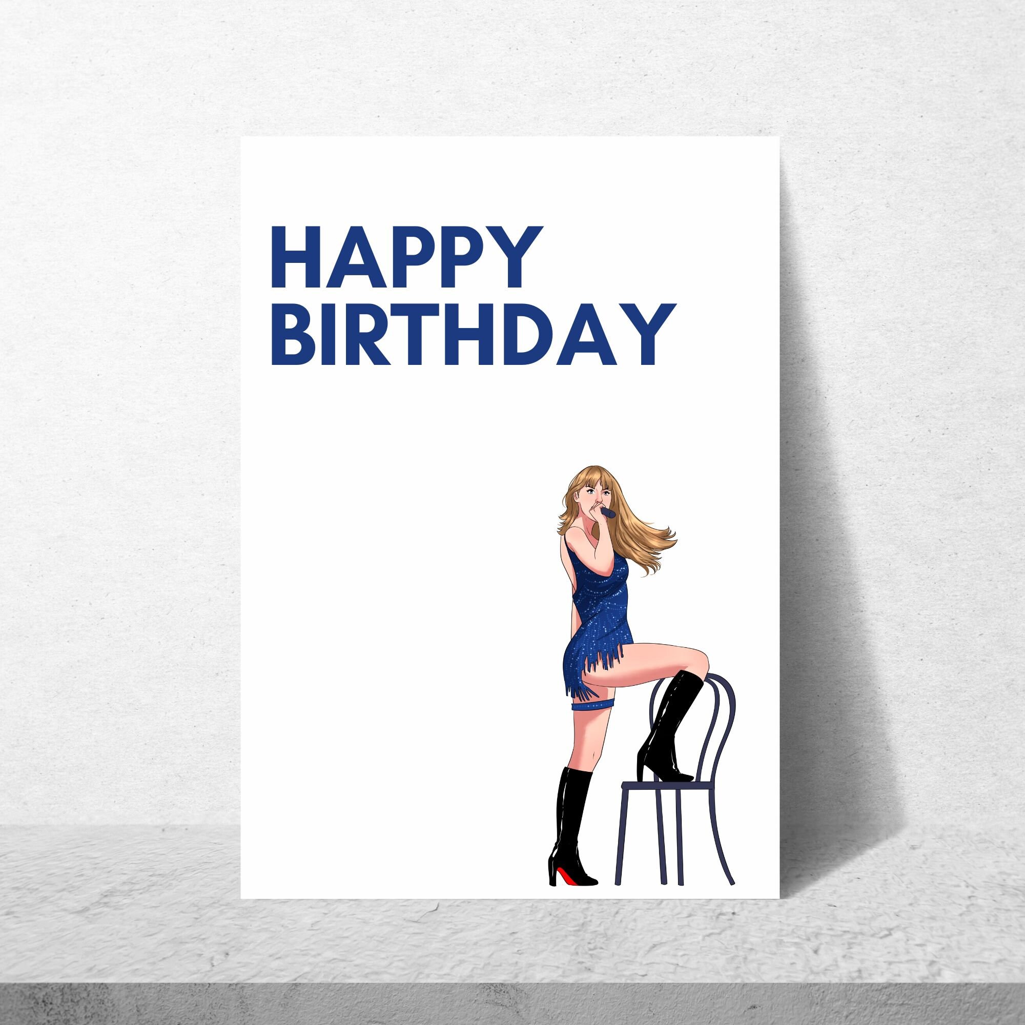 Taylor Swift Inspired Birthday Card - Celebrate With Swiftie Style ...