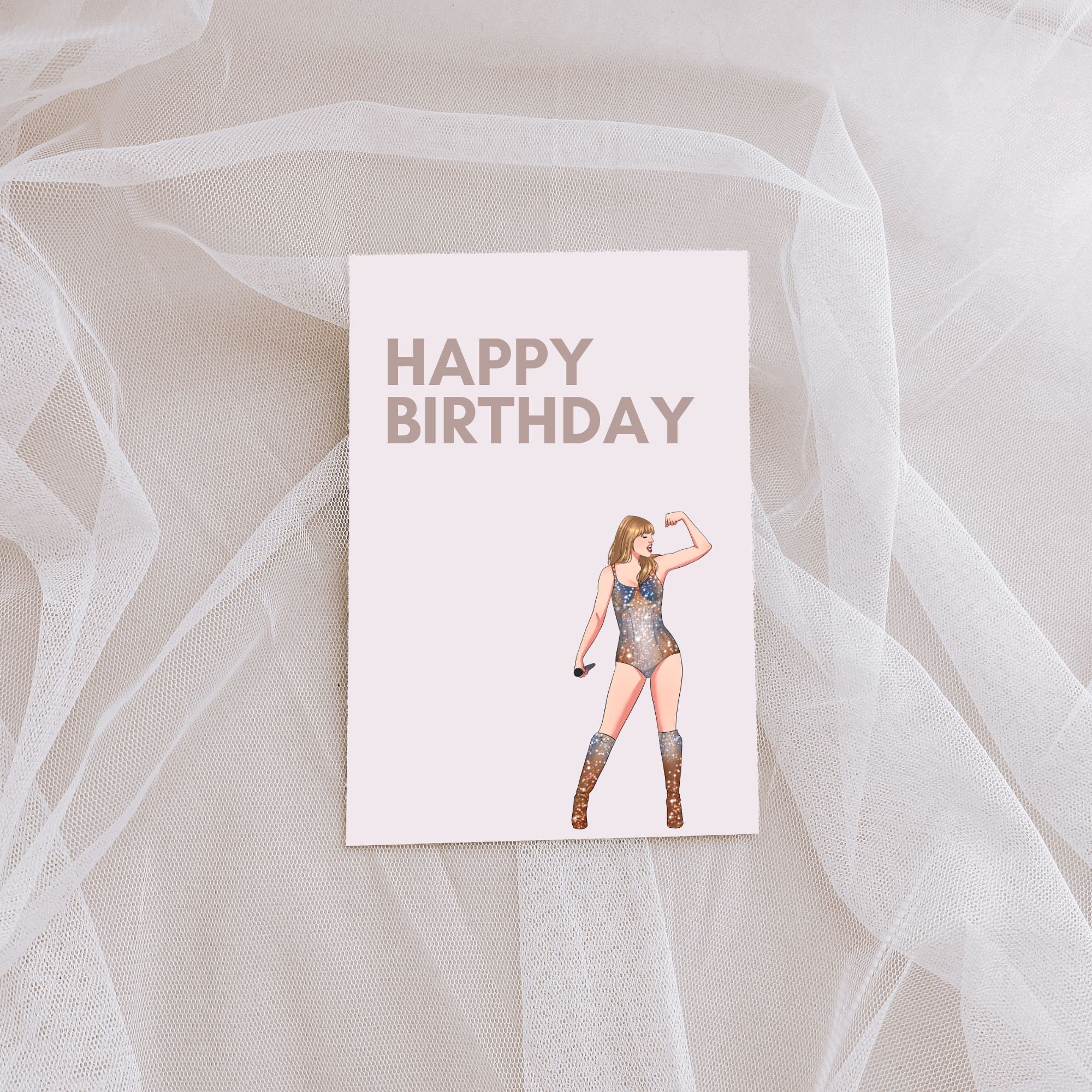 Taylor Swift Inspired Birthday Card - Celebrate With Swiftie Style ...