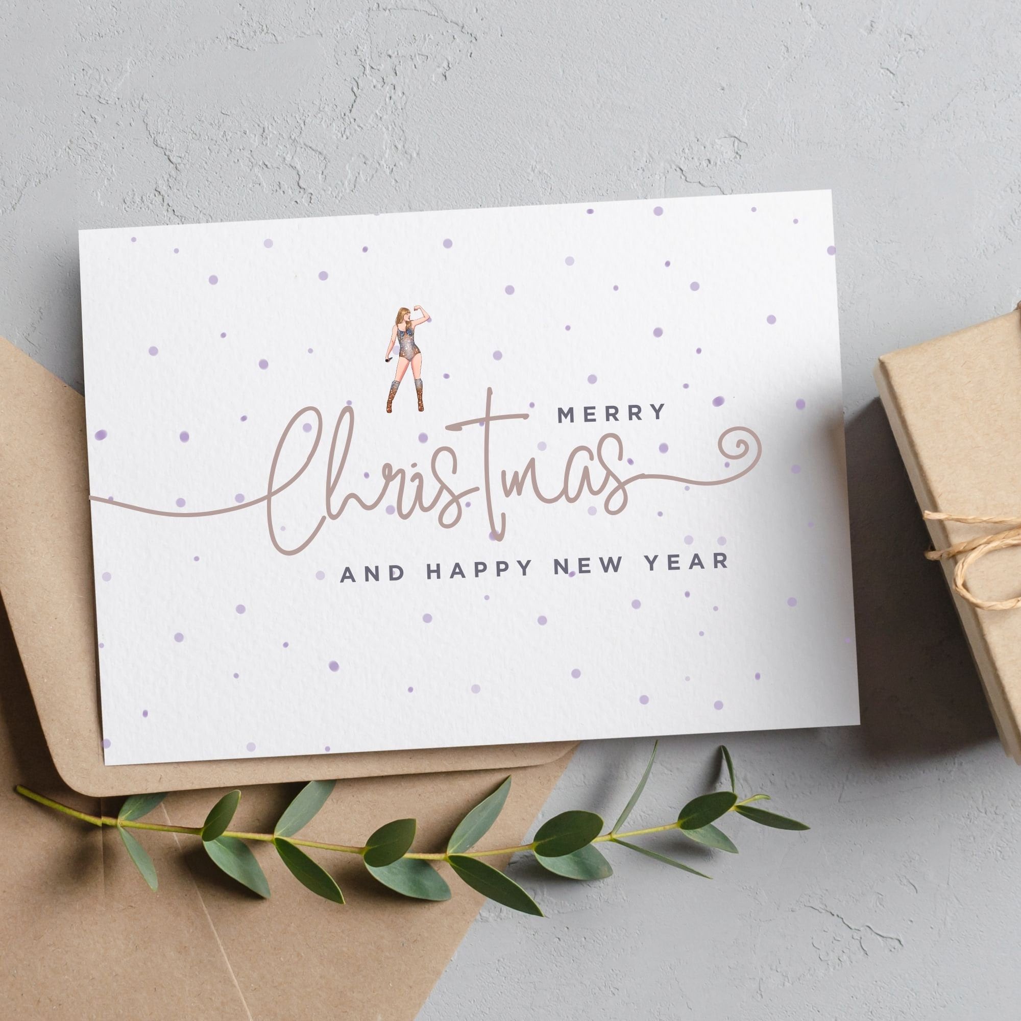 Taylor Swift Inspired Christmas Card - Merry Christmas Lover Era - Etsy