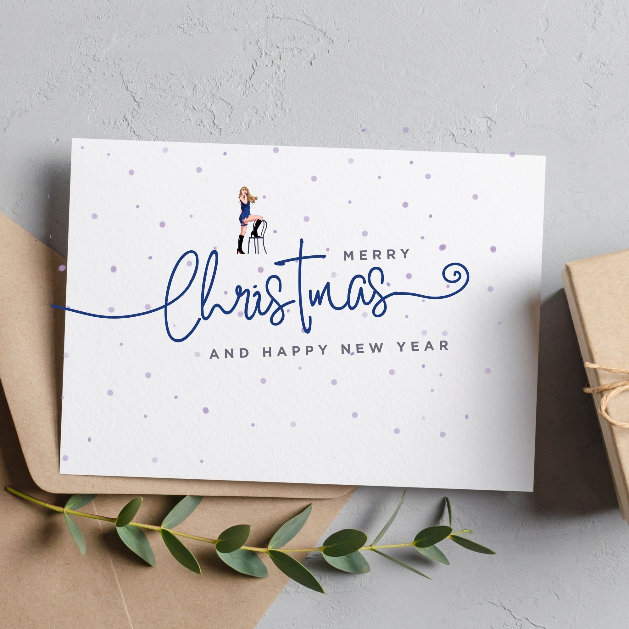 Taylor Swift Inspired Christmas Card Merry Christmas Midnight Era - Etsy