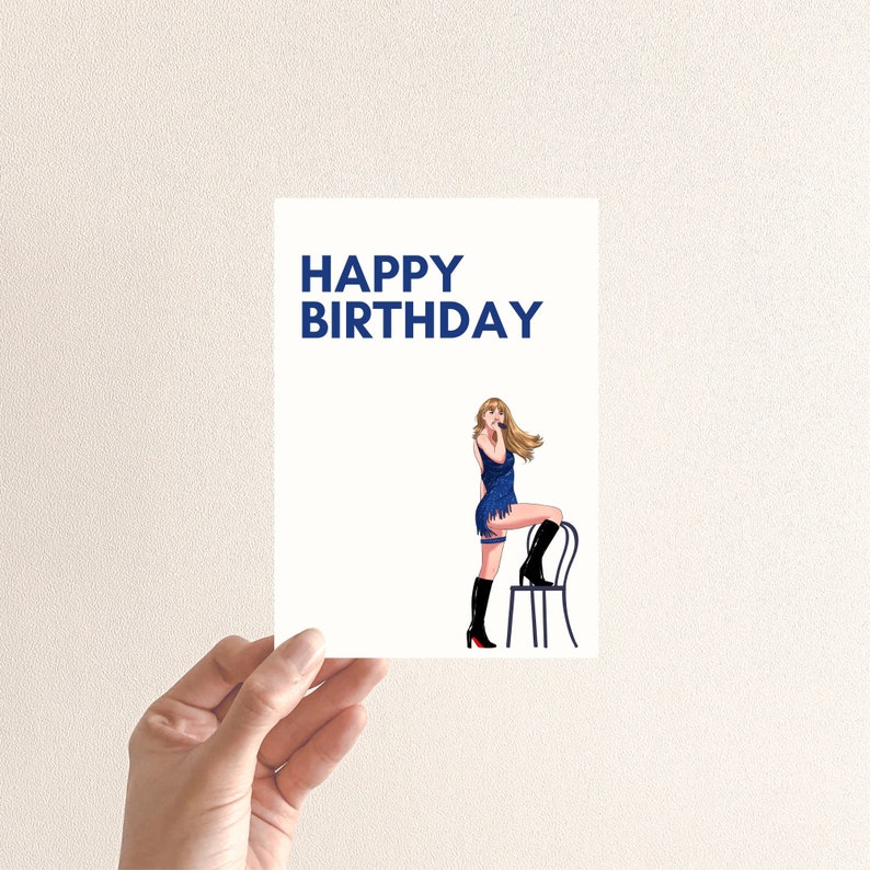 Taylor Swift Inspired Birthday Card - Celebrate With Swiftie Style ...