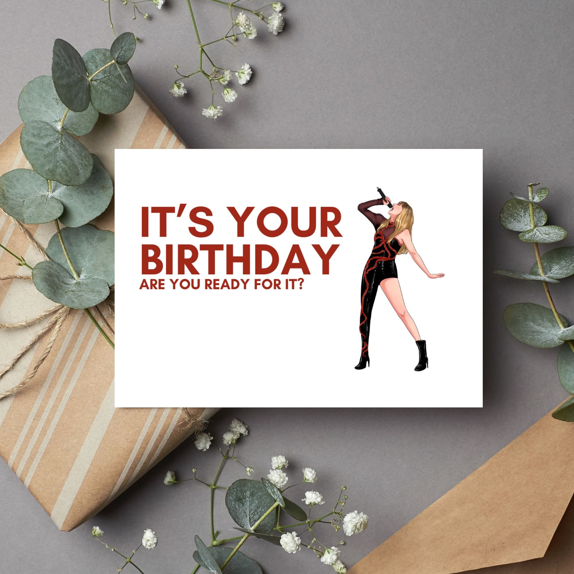 Personalized Taylor Swift Inspired Card Include Your Own Text - Etsy