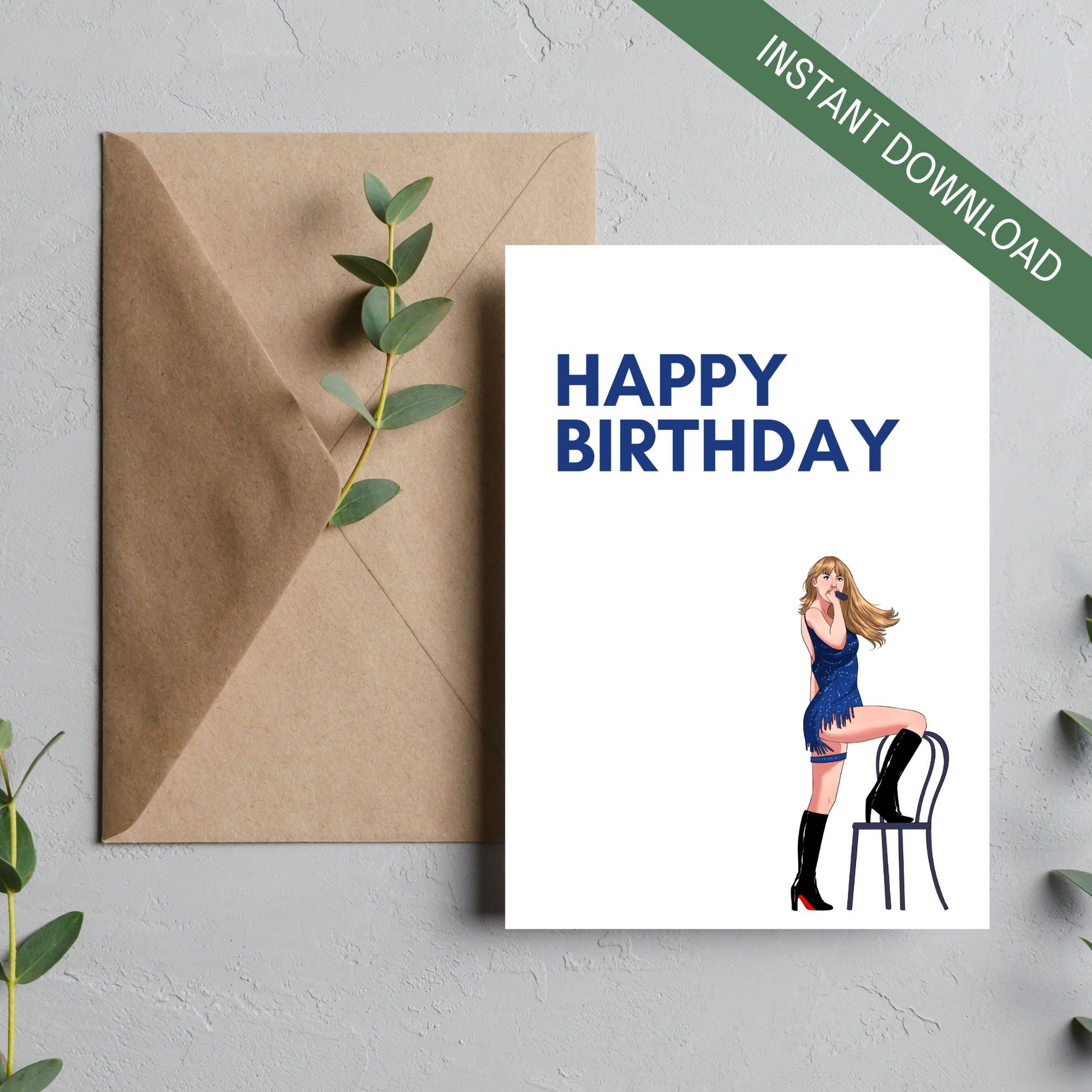 Taylor Swift Inspired Birthday Card - Celebrate With Swiftie Style ...