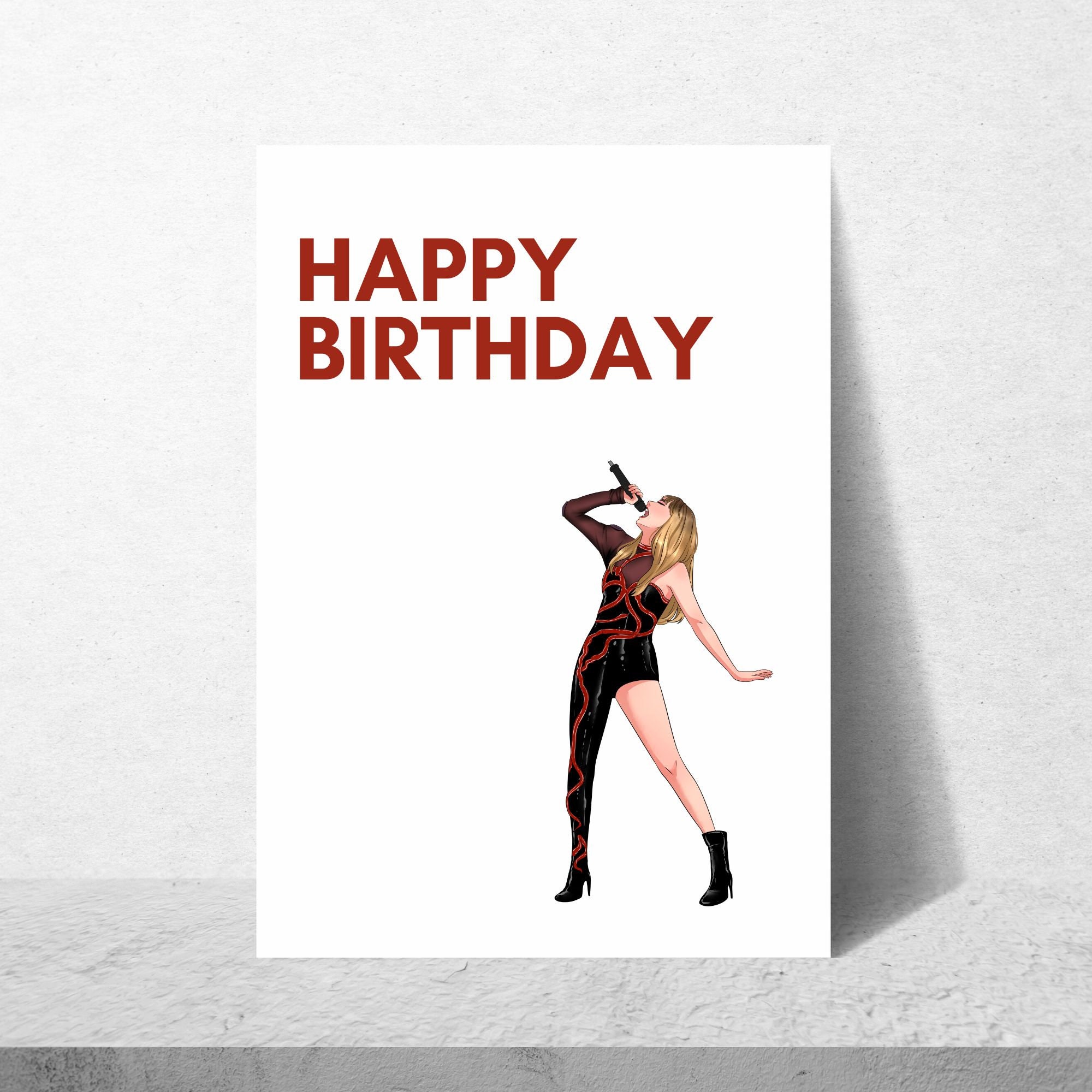 Taylor Swift Inspired Birthday Card Celebrate With Swiftie - Etsy