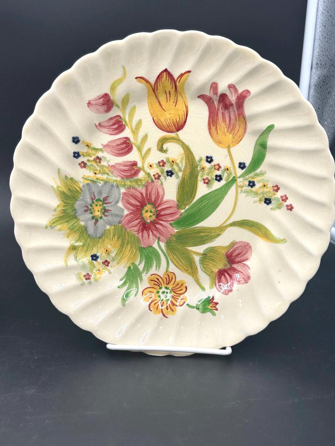 Vintage Adams Royal Ivory Titian Ware Hand Painted Dinner Plates 9 1/4 ...