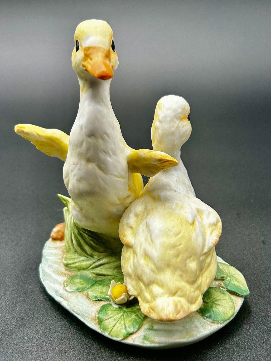 Vintage 1982 HOMCO Masterpiece Porcelain Two Ducklings - Etsy