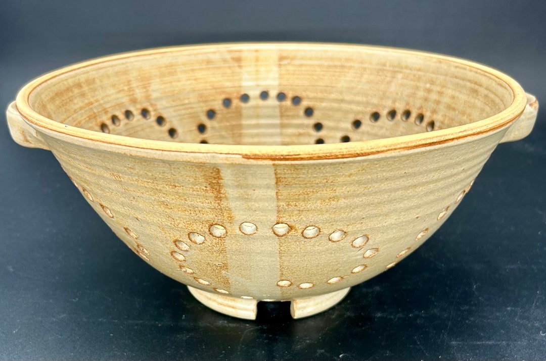 Signed Studio Art Pottery Hand Thrown Colander - Etsy