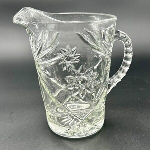 Big Glass Pitcher Vintage Anchor Hocking 54 Ounce Water Pitcher EAPC - Etsy