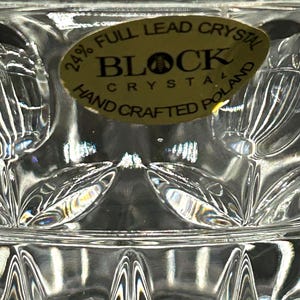 Lead Crystal Basket by Block - Etsy