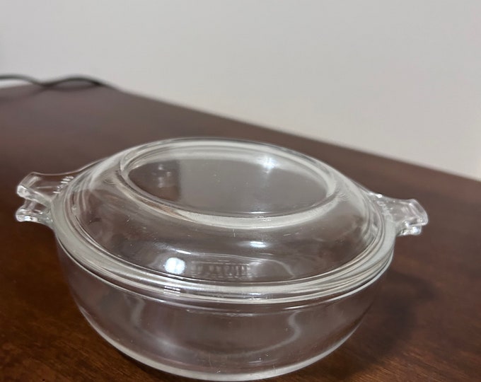 Vintage Clear PYREX Casserole Dish 600ml #019 With Lid. - Etsy