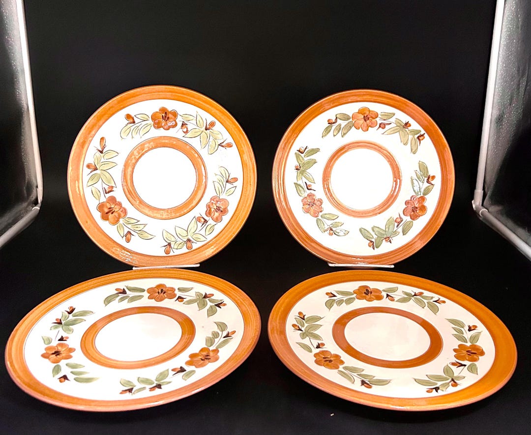 Stangl Pottery Bitter Sweet Dinner Plates Set of 4 Hand Painted 10.25 ...