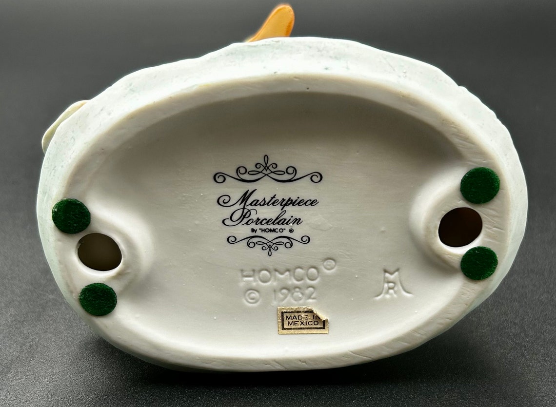 Vintage 1982 HOMCO Masterpiece Porcelain Two Ducklings - Etsy