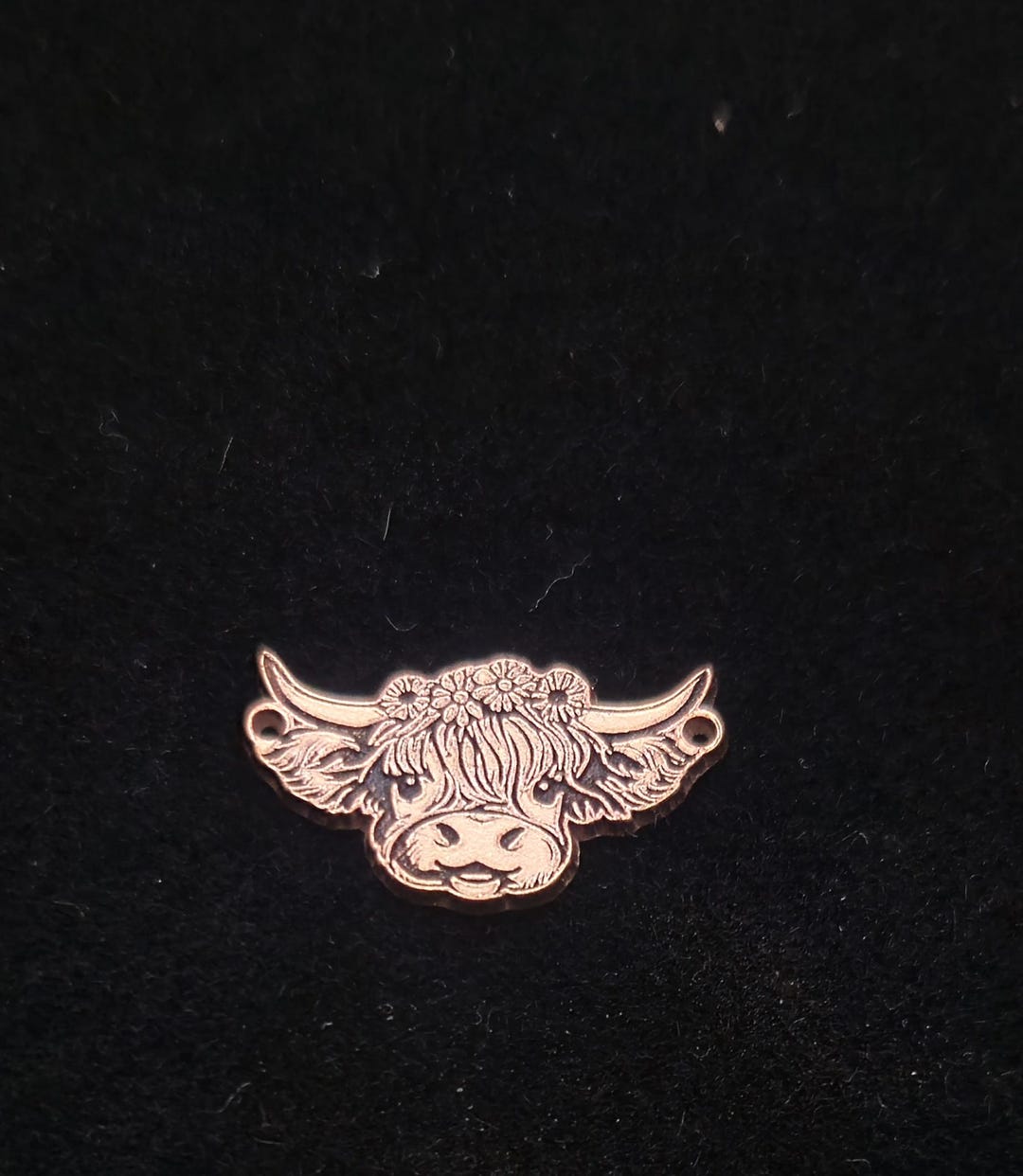 Highland Cow 14k GF Connectors for Permanent Jewelry - Etsy