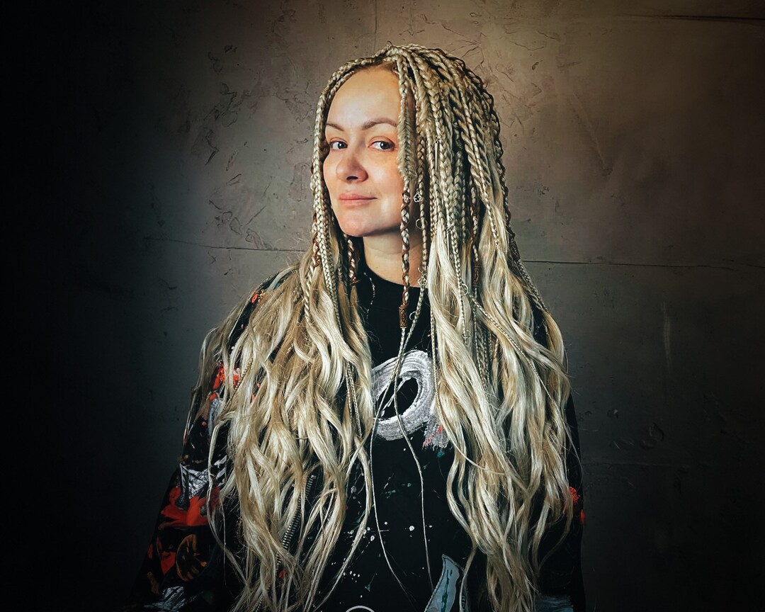 Mix of Textured Braids & Braids With Loose Ends Double-ended - Etsy