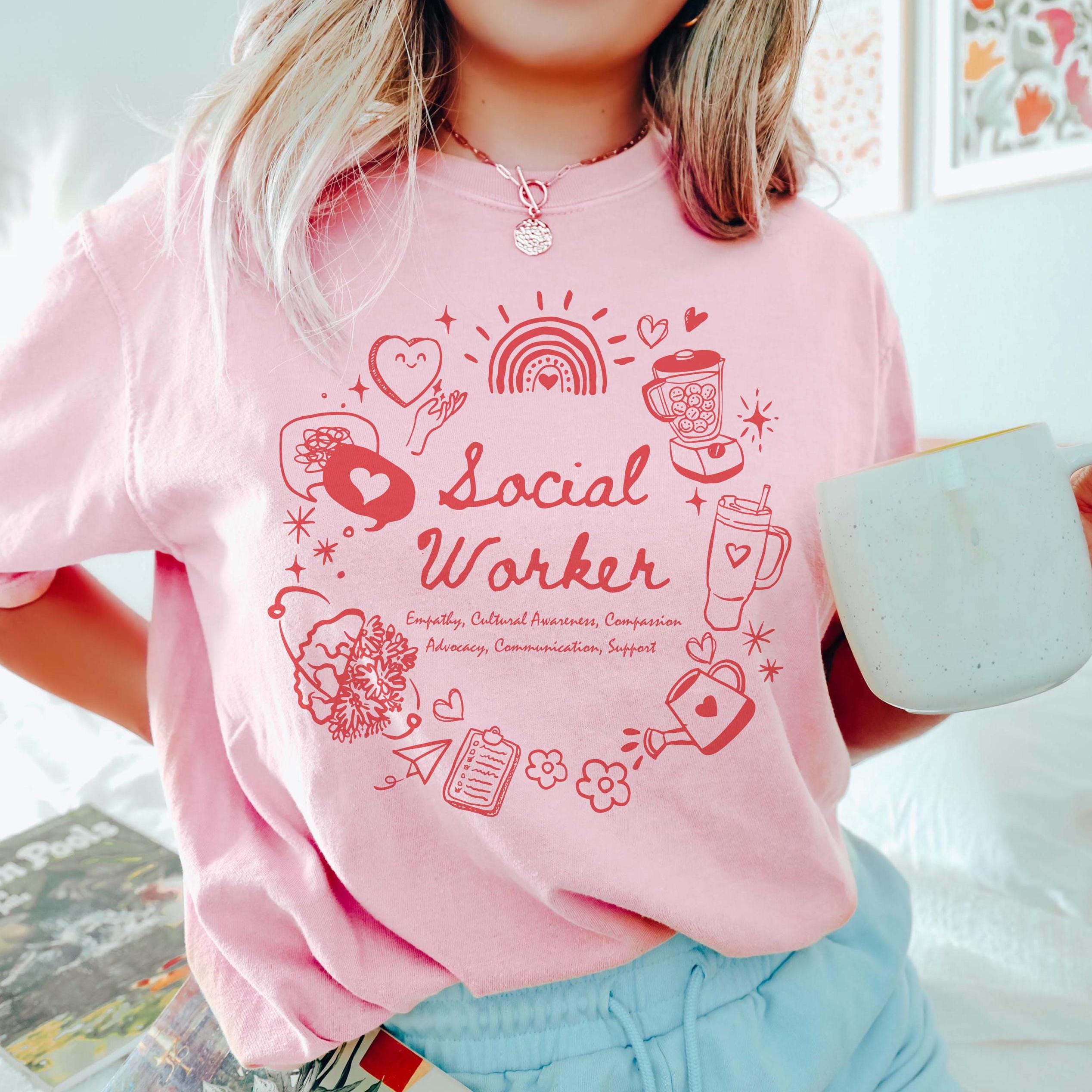 Social Worker Shirt, Comfort Colors® Social Worker Gifts, Social Work ...