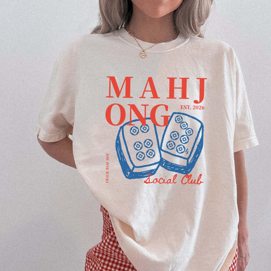 Personalized Mahjong Shirt, Custom Mahjong Social Club Shirt, Funny ...