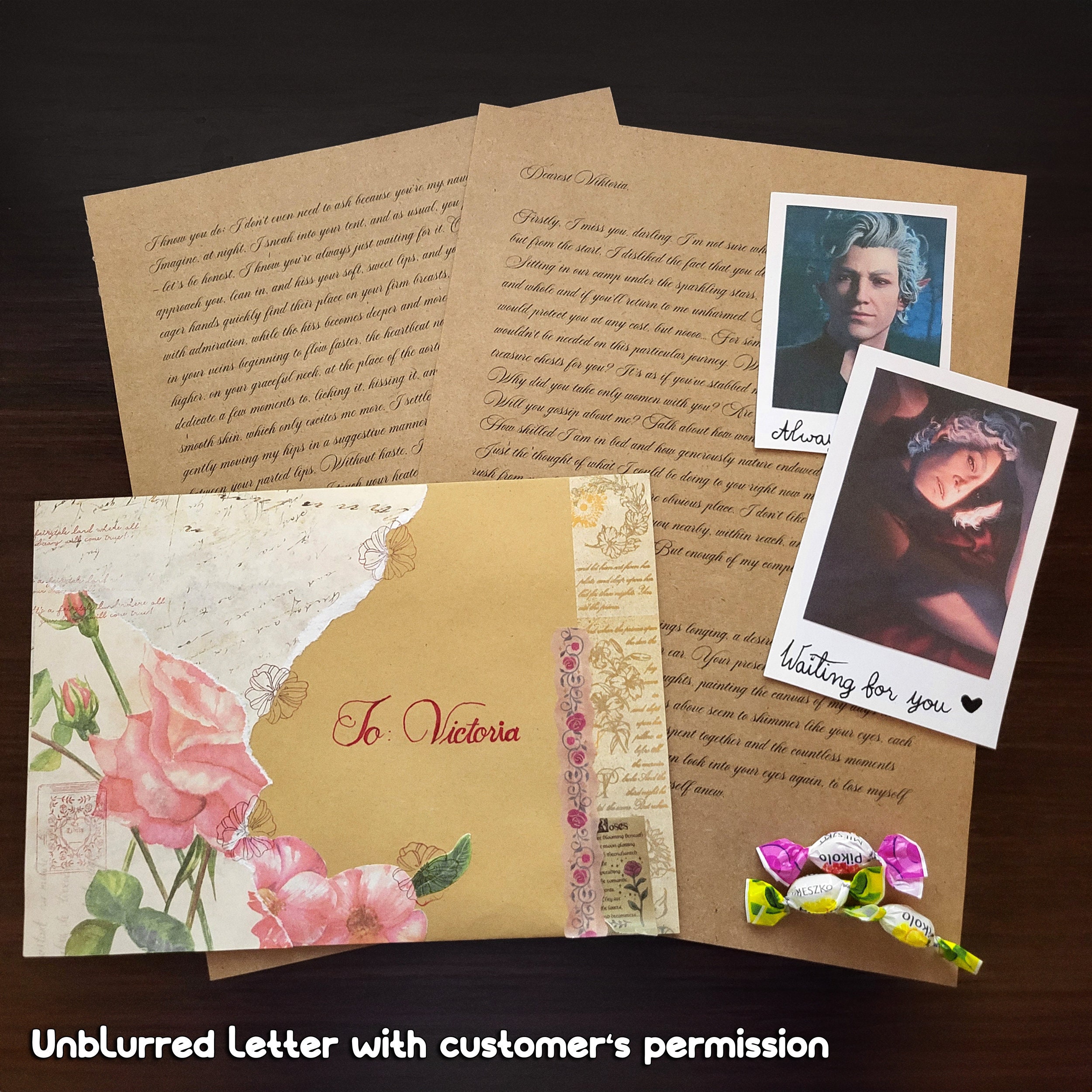 Handwritten Letter From Аstаrion Ваldur's Gаtе 3, Love Letter, Comfort ...