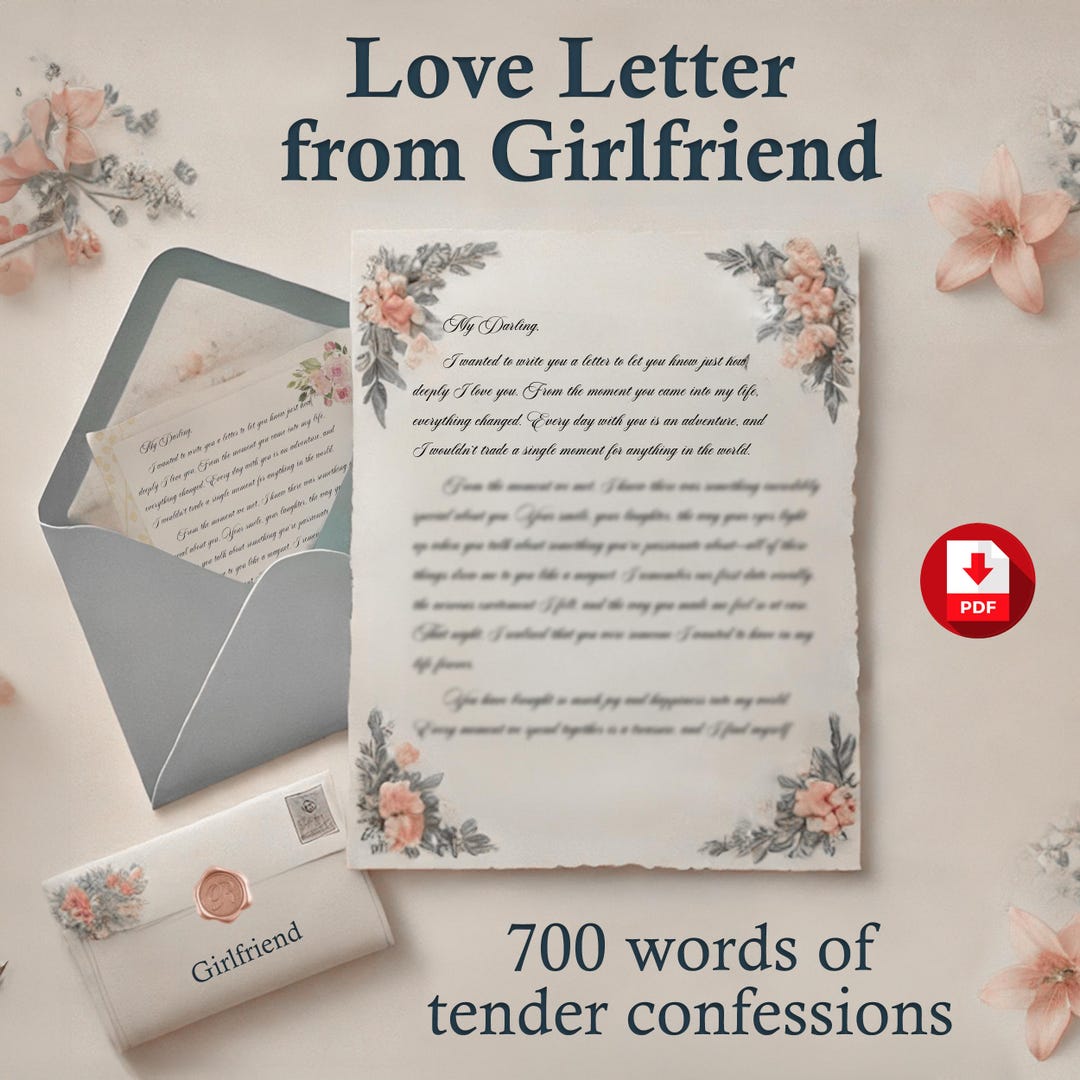 Digital Love Letter From Girlfriend - Etsy