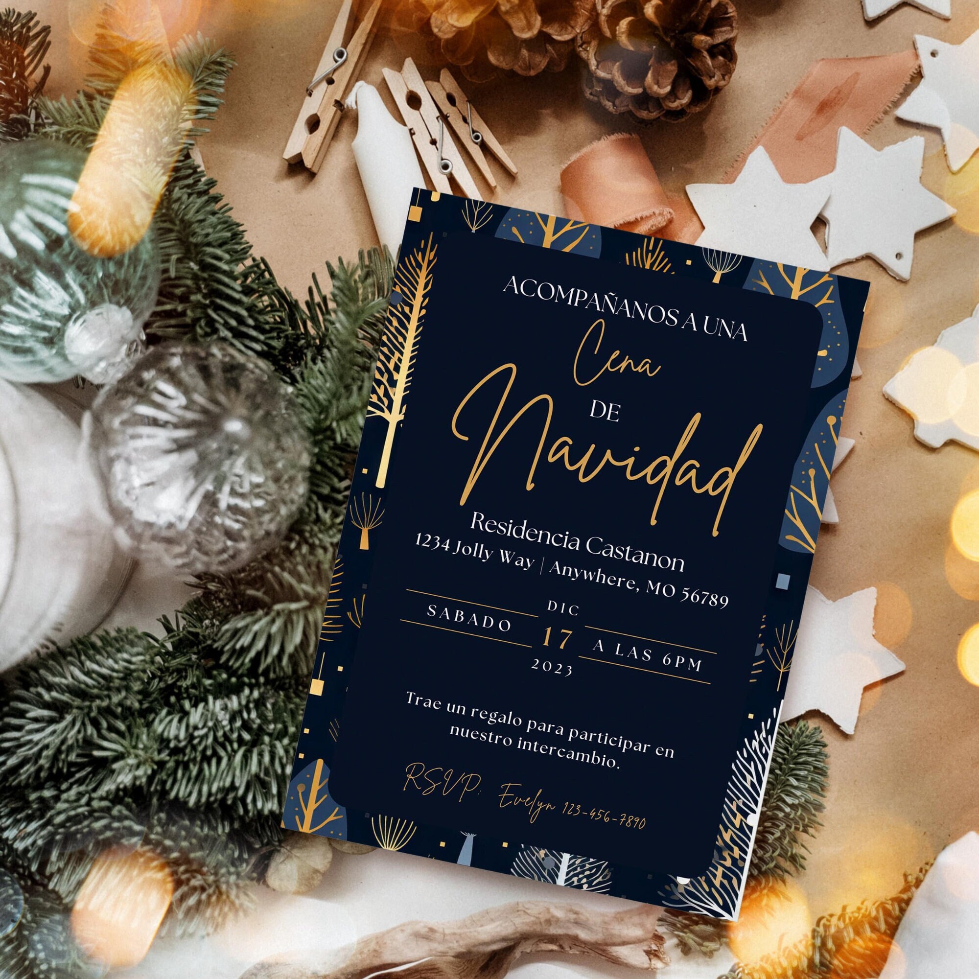 Invitacion A Celebrar Navidad