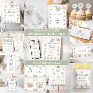 Spanish Dino Theme Time Capsule, Time Capsule & Matching Note Card ...