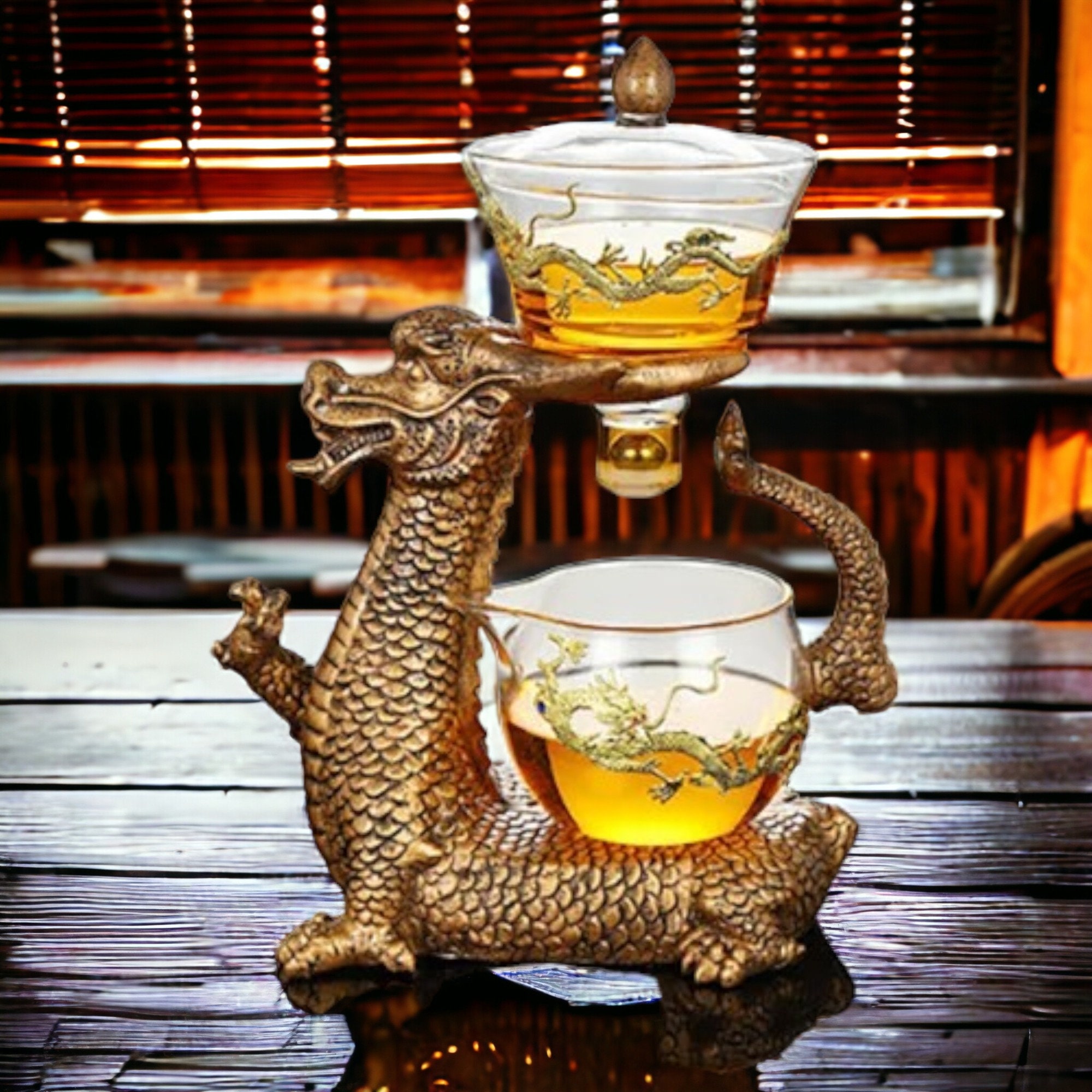 Japanese Dragon Tea Set Antique Tea Set, Gold Dragon, Kitchen Decor ...