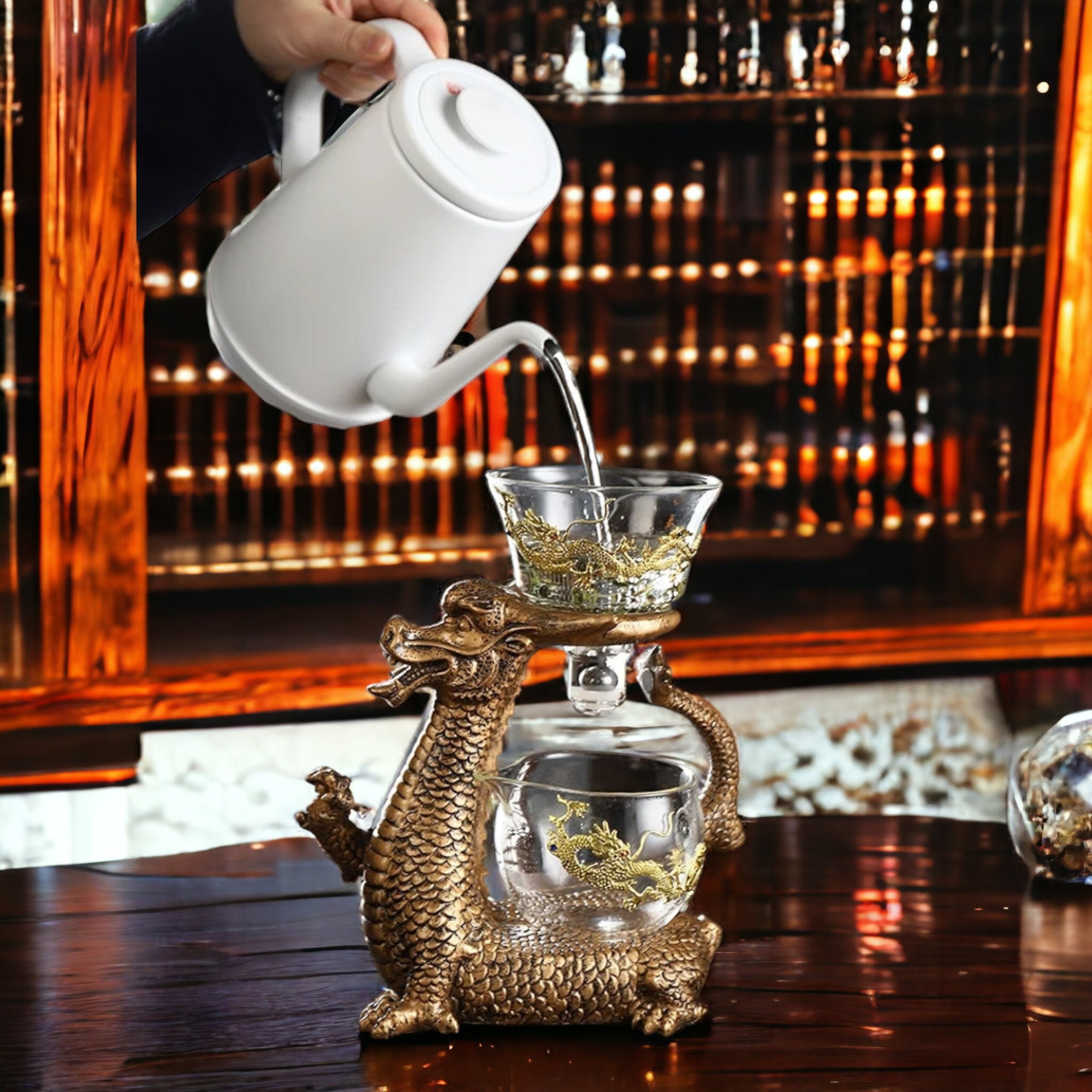 Japanese Dragon Tea Set Antique Tea Set, Gold Dragon, Kitchen Decor ...