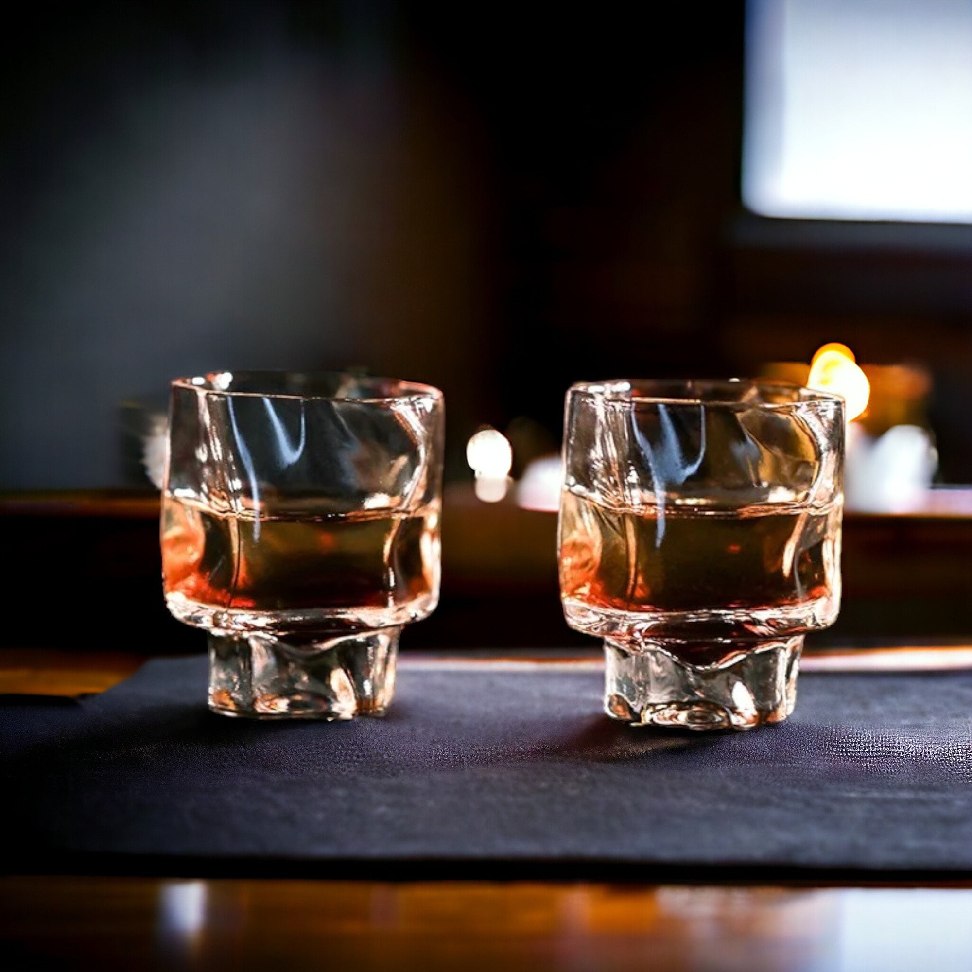 Iceberg Japanese Style Shot Glasses Bourbon Glass, Wooden Luxury Gift ...