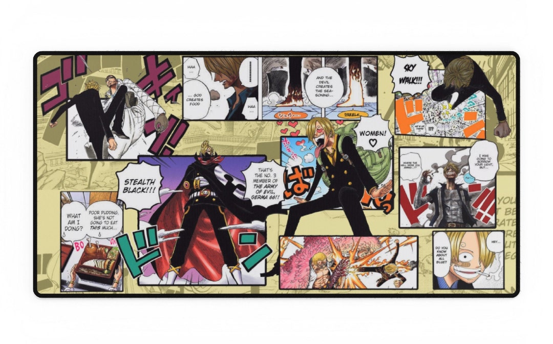 Sanji Colored Manga Desk Mat - Etsy