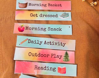 Daily Rhythm Board Template for Homeschool – Editable Canva Printable ...