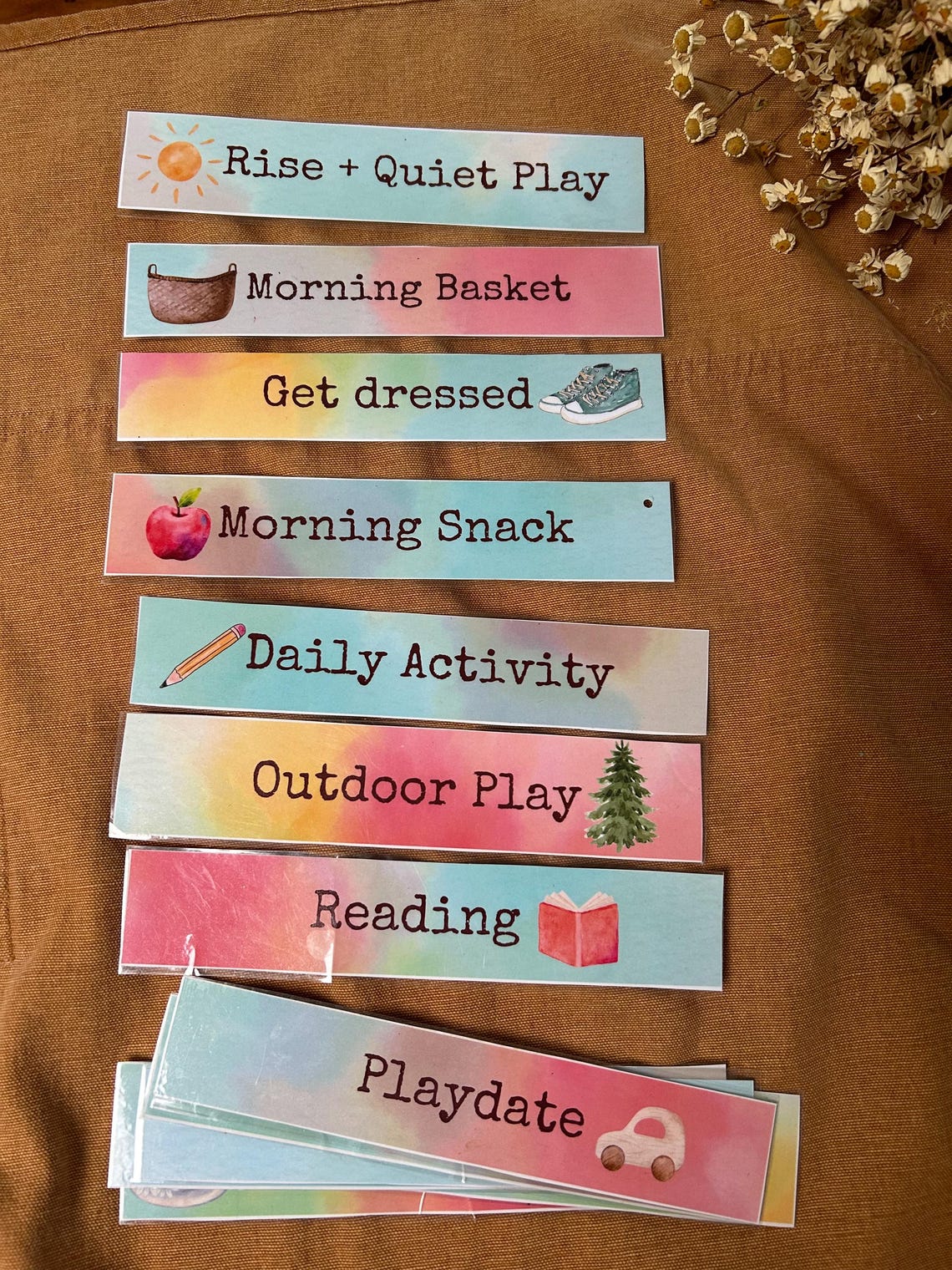 Daily Rhythm Cards/ Waldorf / Homeschool - Etsy