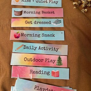 Daily Rhythm Cards/ Waldorf / Homeschool - Etsy