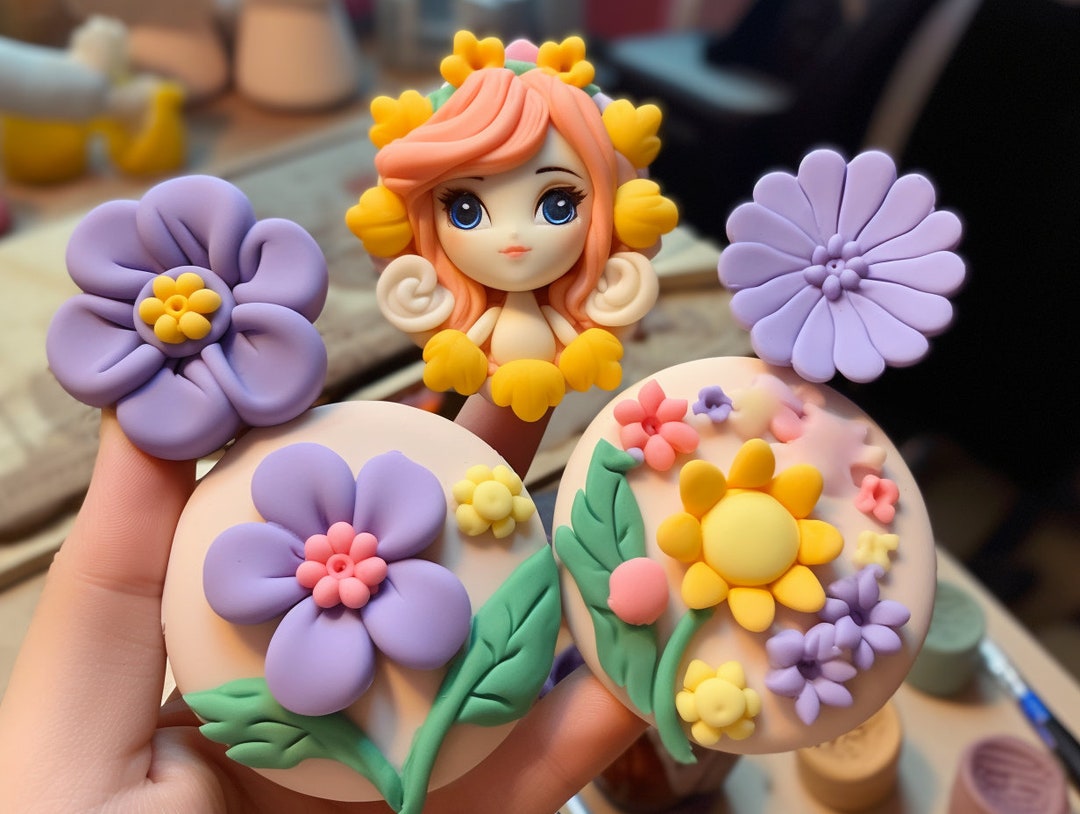 Princess Clays for Bows Biscuit Dolls Polymer Clay Arts and - Etsy